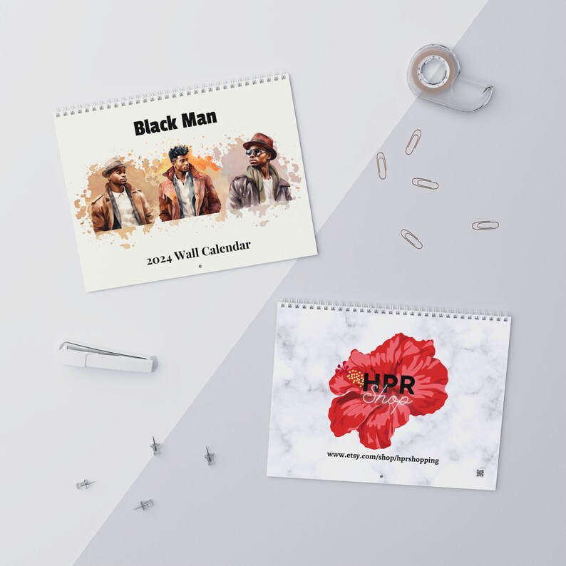 Black Man Wall Calendar, Black Man Calendar, Self Love Calendar ...