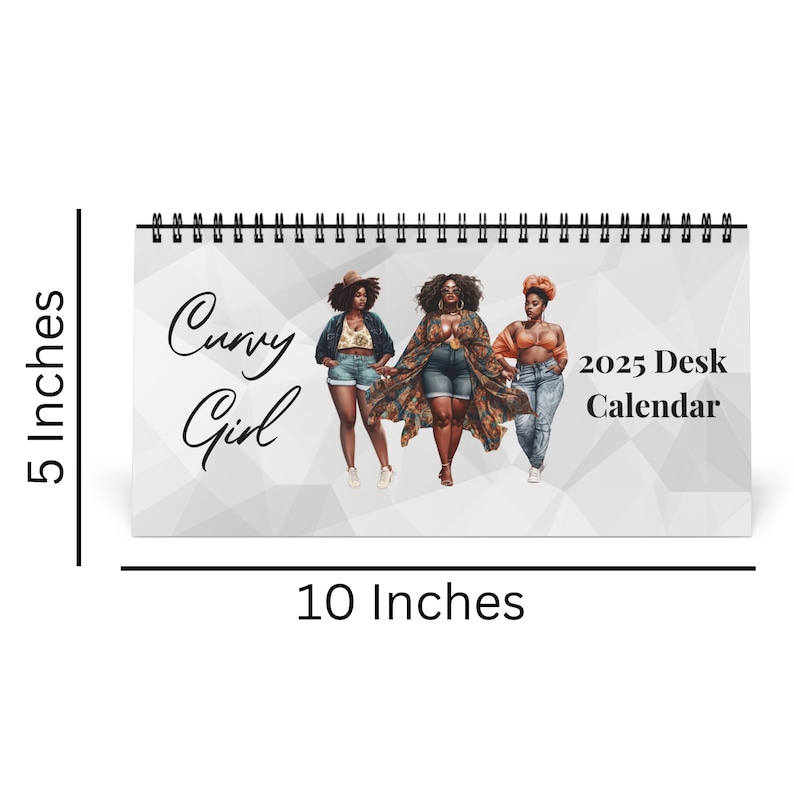 Curvy Girl Calendar, Black Women Calendar, Self Love Calendar, Black ...