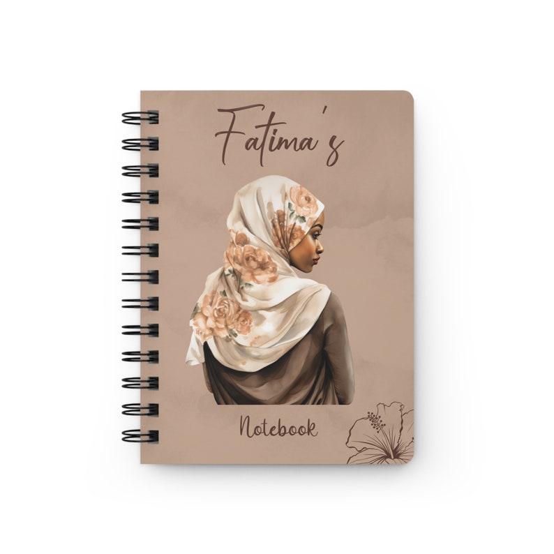Personalised Hijabi Notebook, Muslim Woman Journal, Hijabi Gift, Hijabi ...