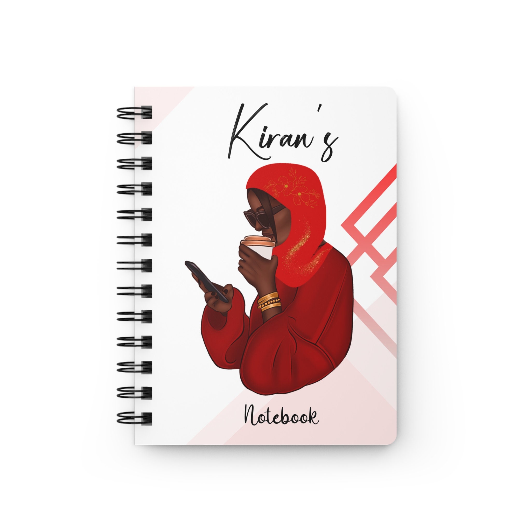 Personalised Hijabi Notebook, Muslim Woman Journal, Hijabi Gift, Hijabi ...
