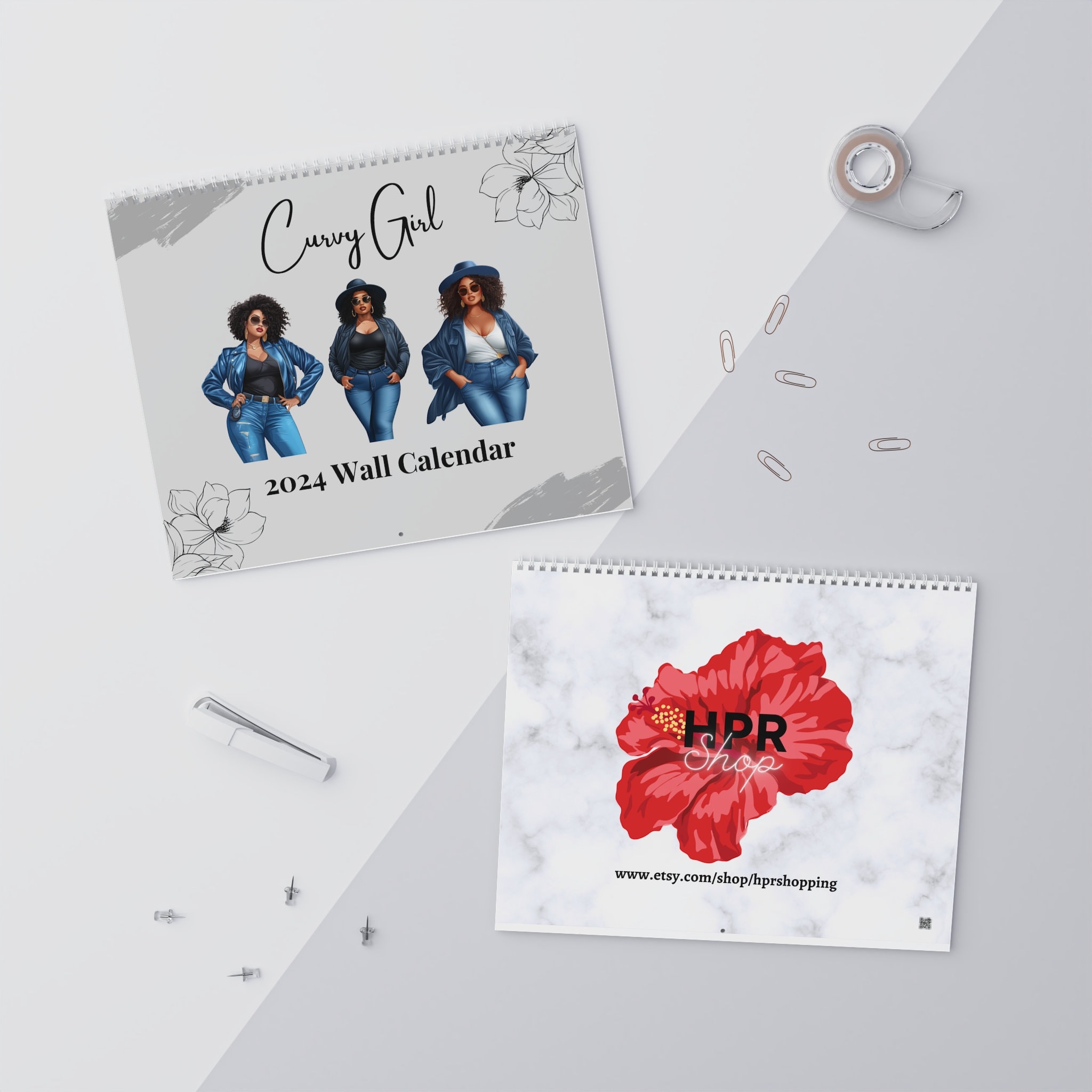 Curvy Girl Calendar, Black Girl Wall Calendar, Black Women Calendar ...