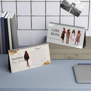 Girl Boss Calendar, Black Women Calendar, Self Love Calendar, Black ...