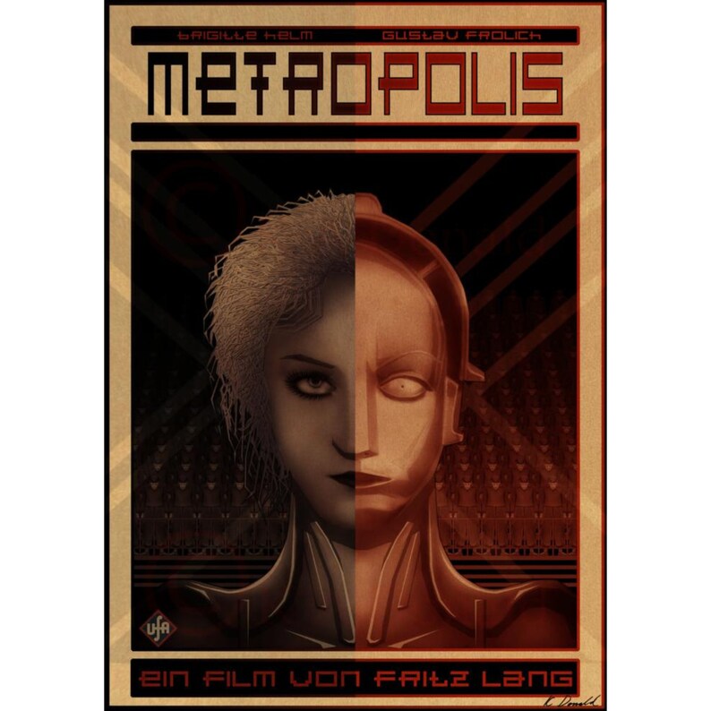 Metropolis Classic Movie Retro Kraft Paper Poster - Etsy