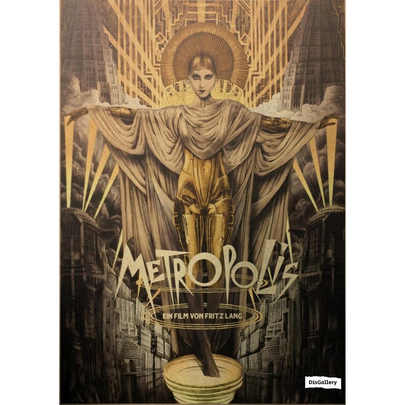 Metropolis Classic Movie Retro Kraft Paper Poster - Etsy