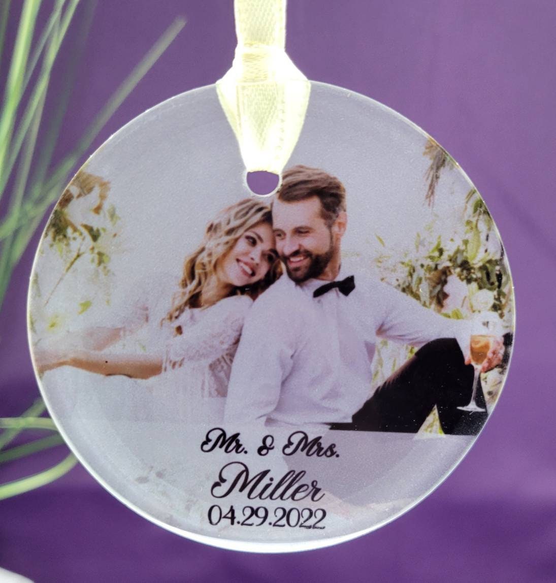 Personalized Picture Glass Ornament Custom Photo Ornaments - Etsy