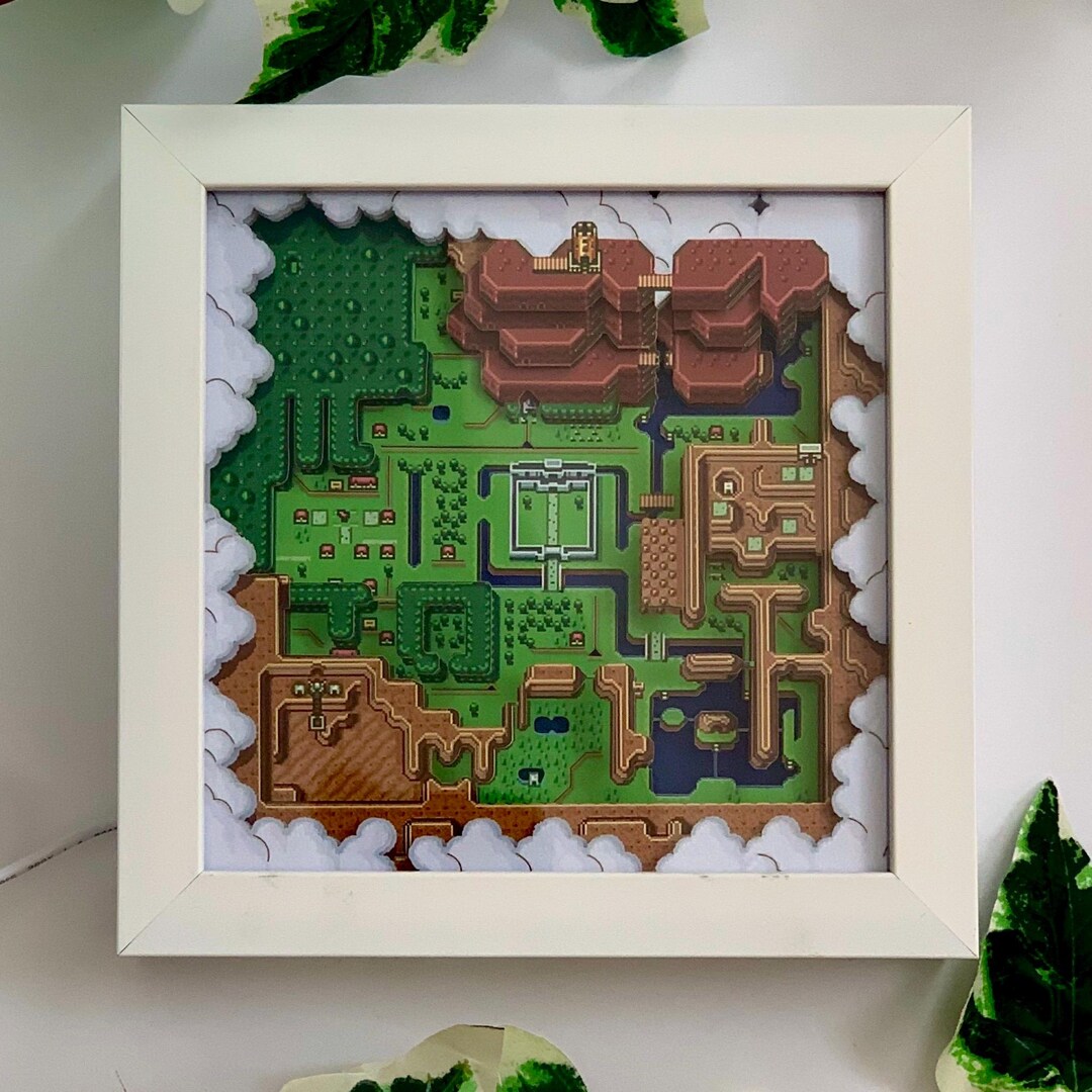 The Legend of Zelda Inspired Shadow Box 3D LED Light Box - Diorama - A ...