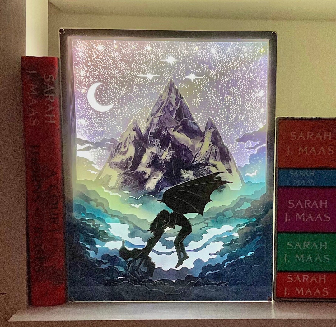 ACOTAR Book Nook - Night Court Velaris - Rhysand and Feyre - Colored ...