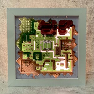 The Legend of Zelda Inspired Shadow Box 3D LED Light Box - Diorama - A ...