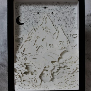 ACOTAR Book Nook - Intricately Detailed Velaris Lightbox - Rhysand and ...