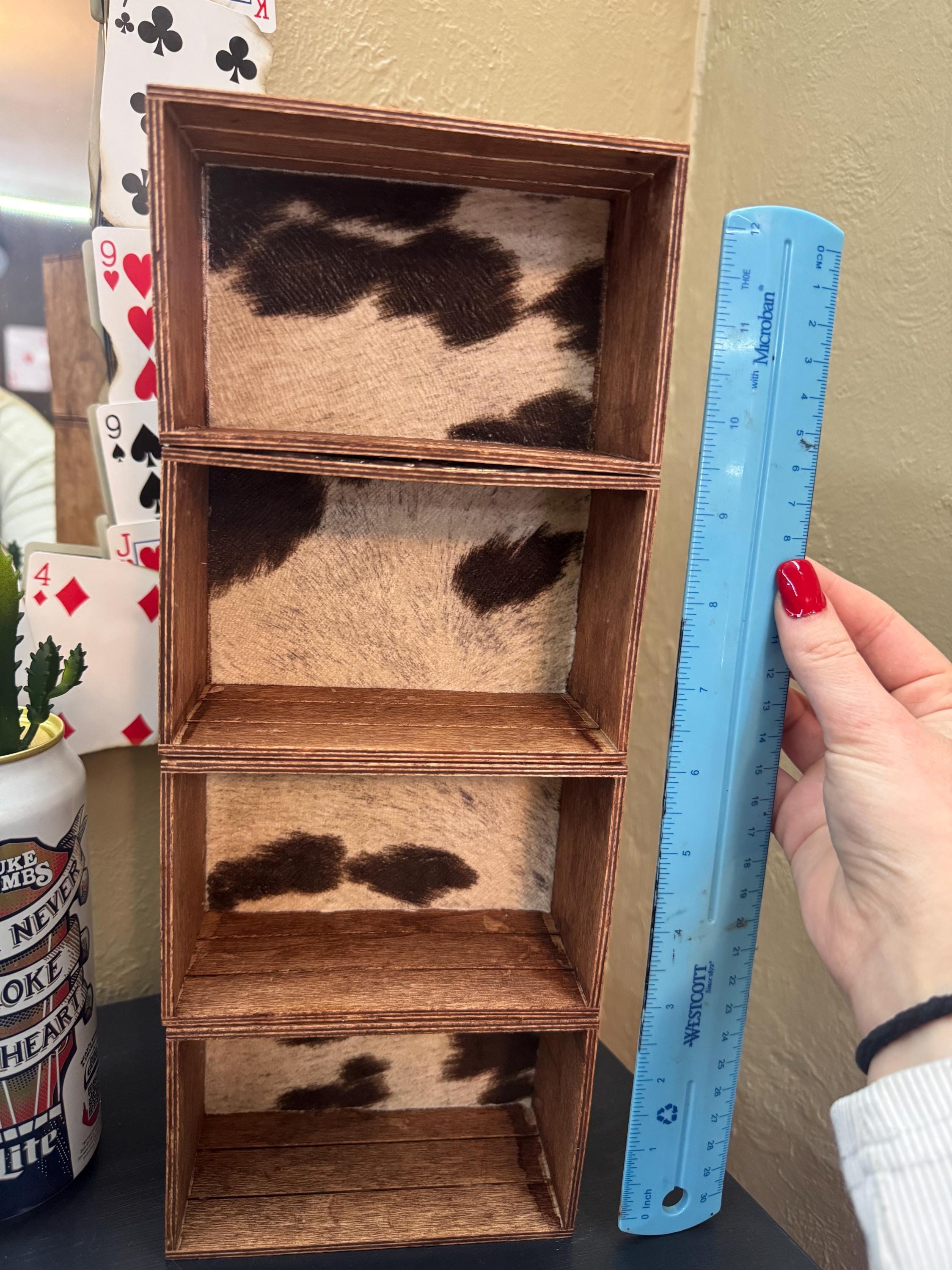 Western Cowhide Wooden Belt Buckle Display/shelf - Etsy
