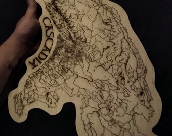 Cascadia Map - Etsy
