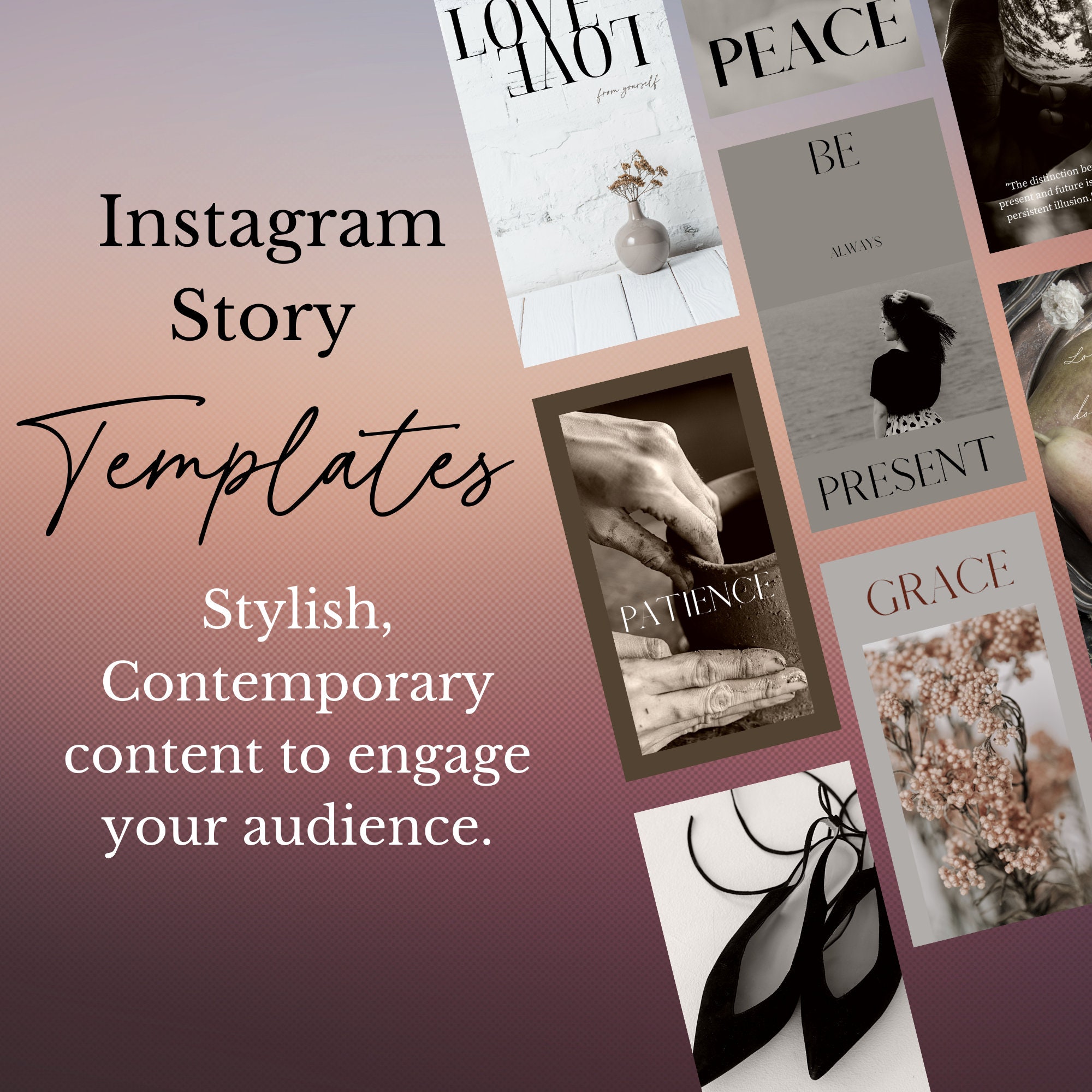 30 Contemporary, Stylish Instagram Story Templates to Edit in Canva ...