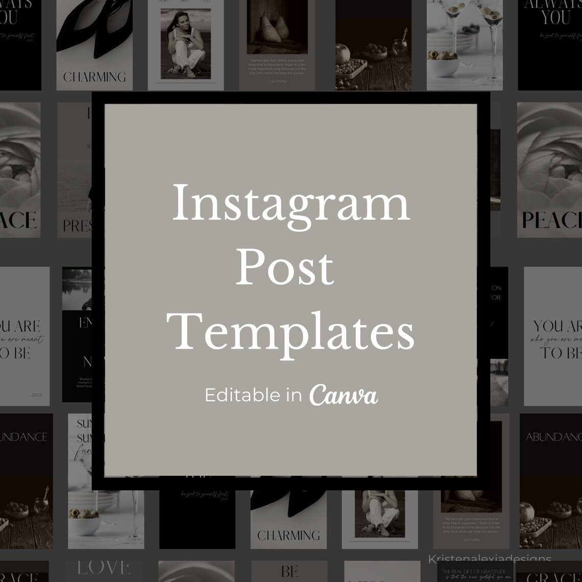 30 Contemporary, Stylish Instagram Story Templates to Edit in Canva ...