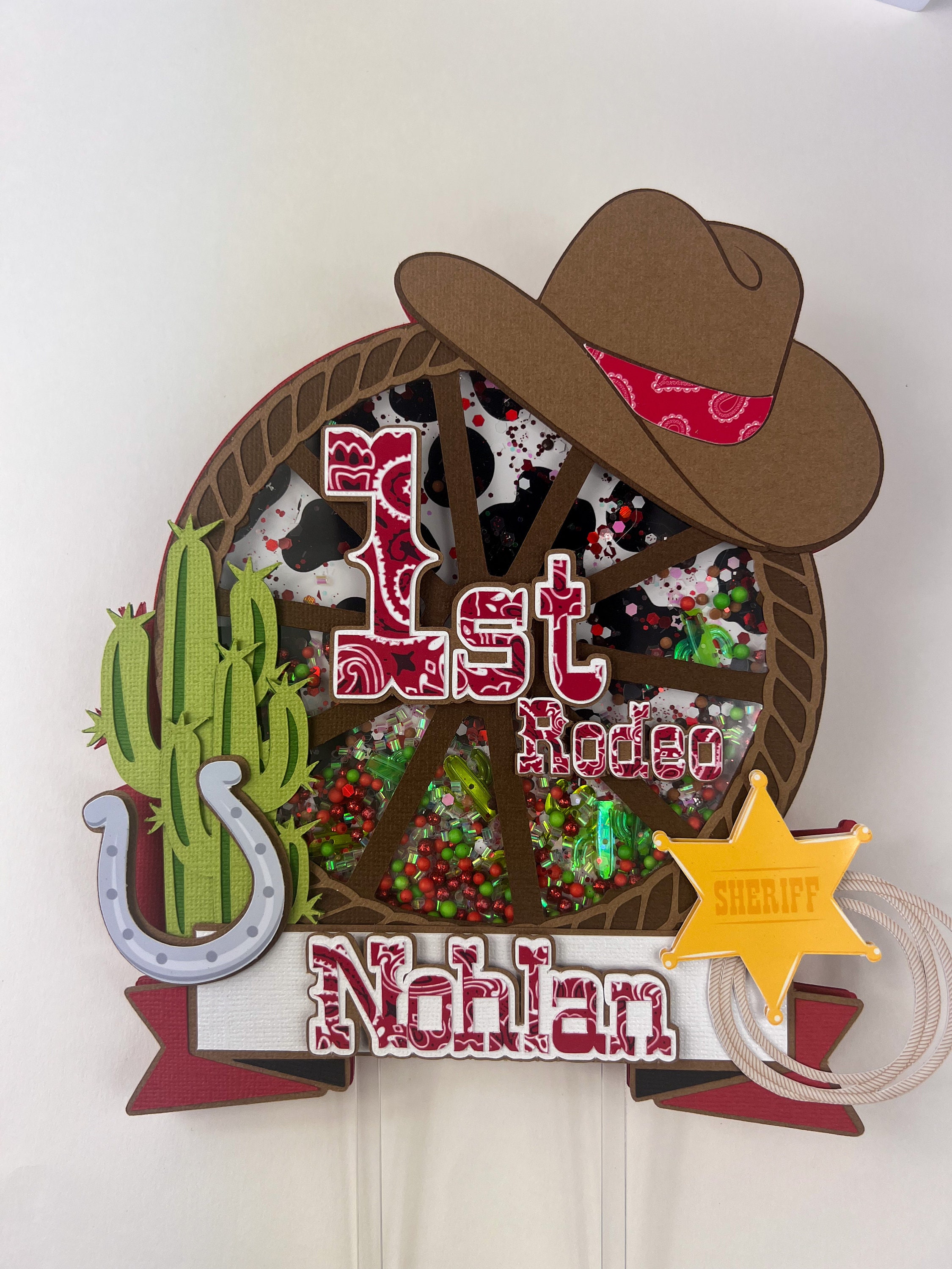 First Rodeo Cake Topper Shaker 1st Rodeo Cake Topper Party - Etsy