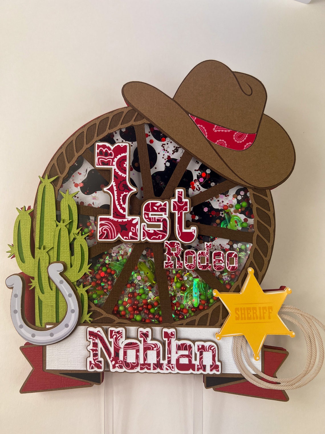 First Rodeo Cake Topper Shaker 1st Rodeo Cake Topper Party - Etsy