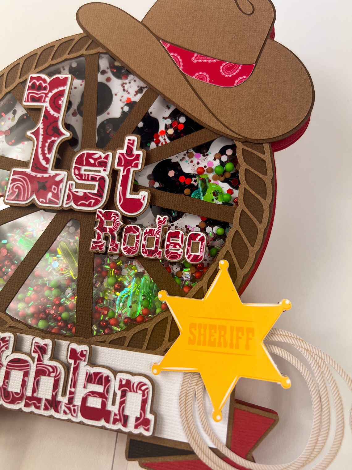 First Rodeo Cake Topper Shaker 1st Rodeo Cake Topper Party - Etsy