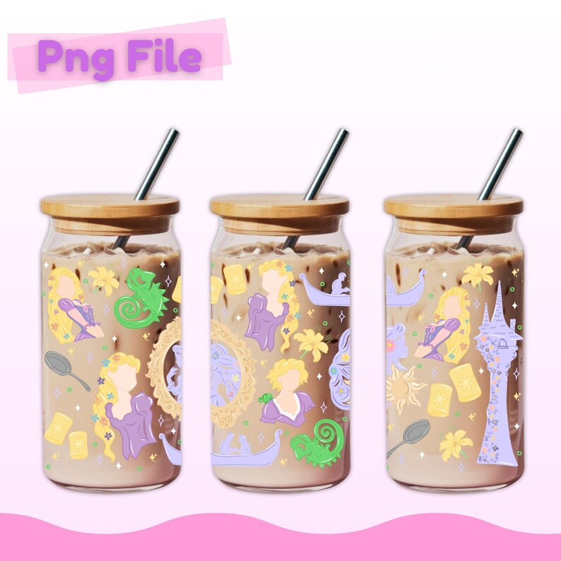 Princess Cup Wrap Digital Download Png File - Etsy