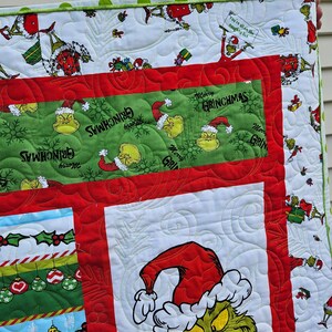 Grinch Quilt, Grinchmas Handmade Quilt, Christmas - Etsy