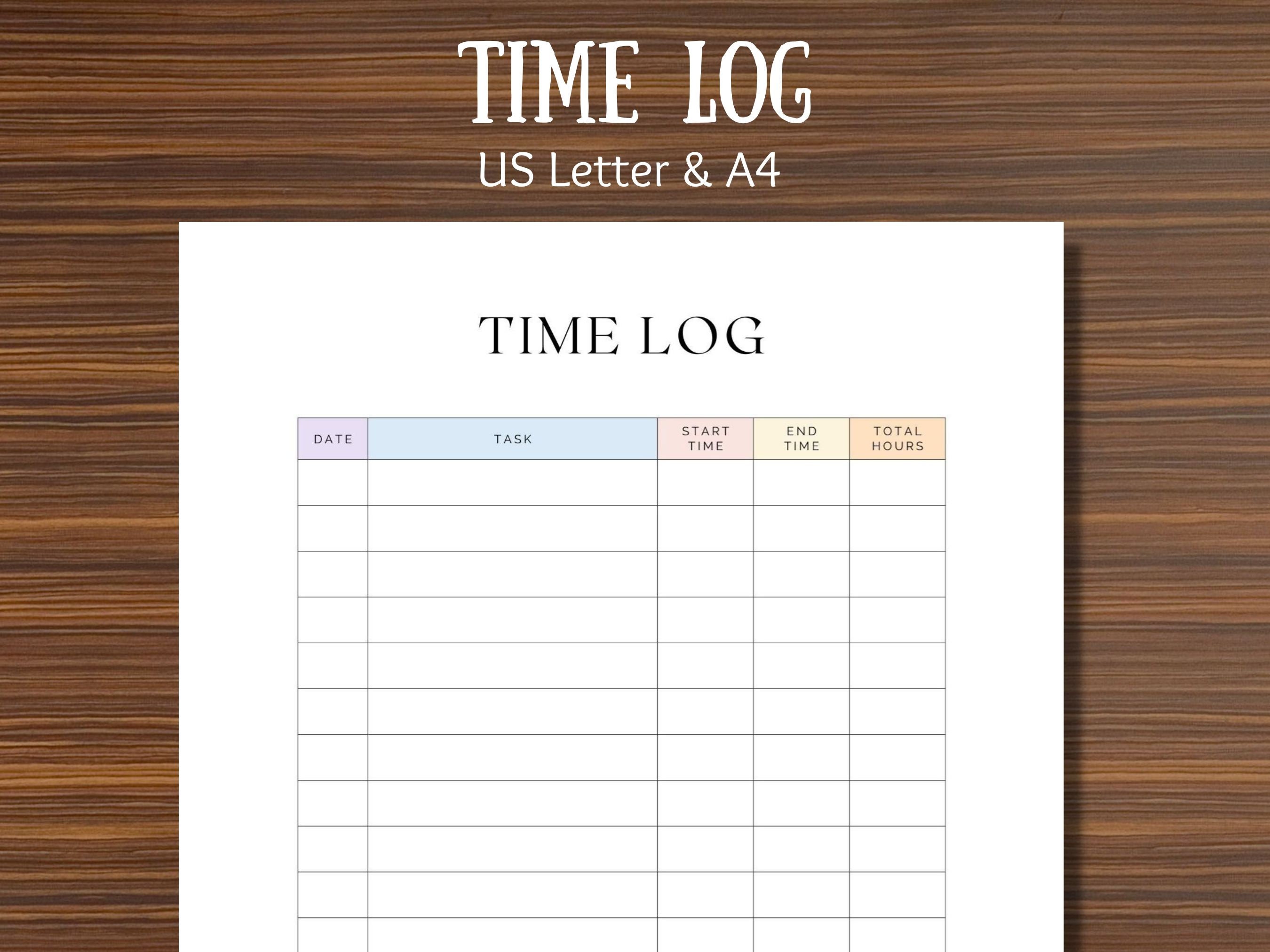 Time Log Template