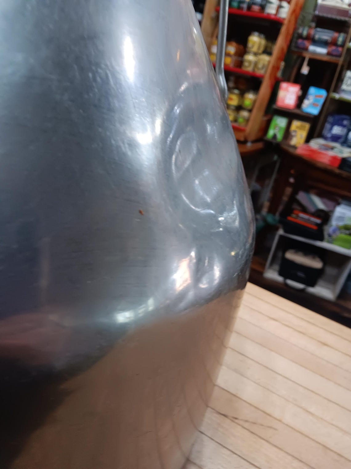 Milk Can Pail With Bail Handle, Dented Aluminum Decor - Etsy