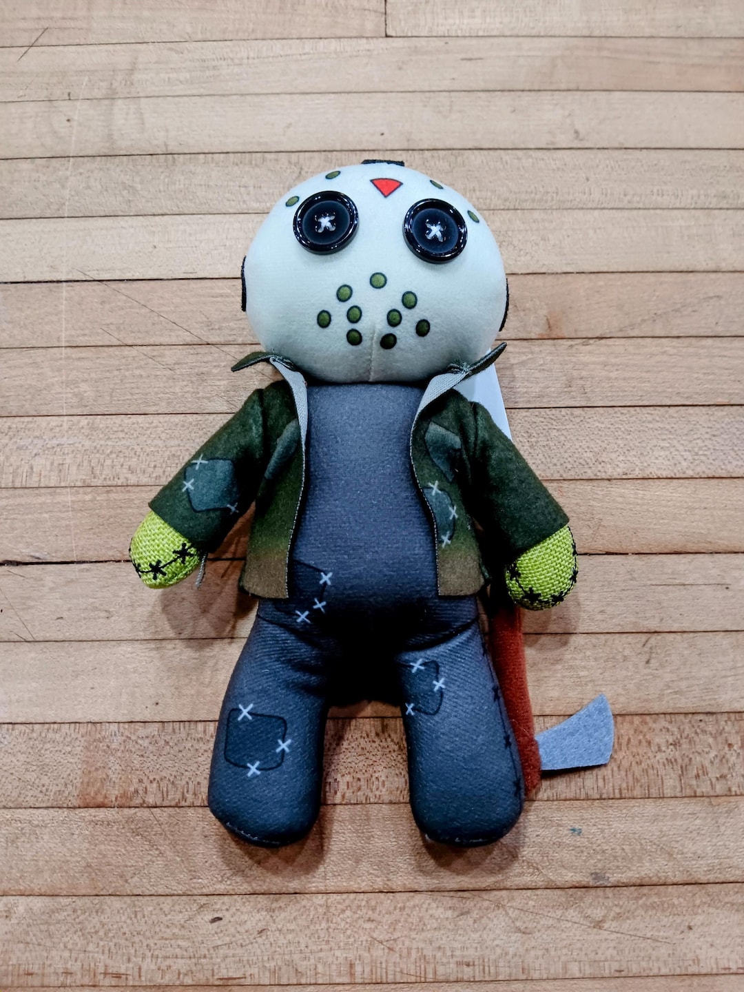 Jason Horror Rag Doll Plush Hockey Mask Button Eyes Axe - Etsy
