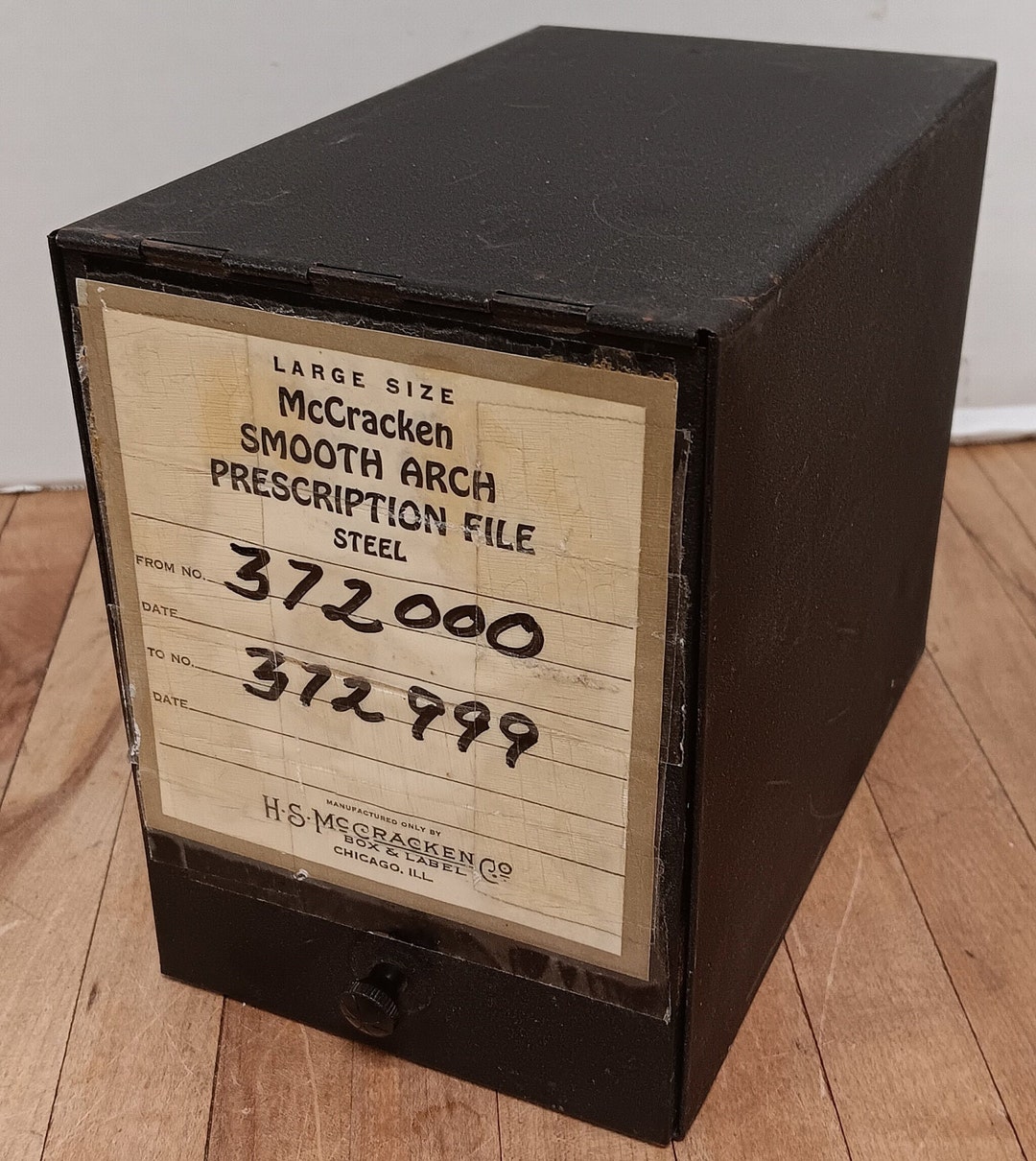 Vintage Mccracken Smooth Arch Steel Prescription File Box 002 - Etsy