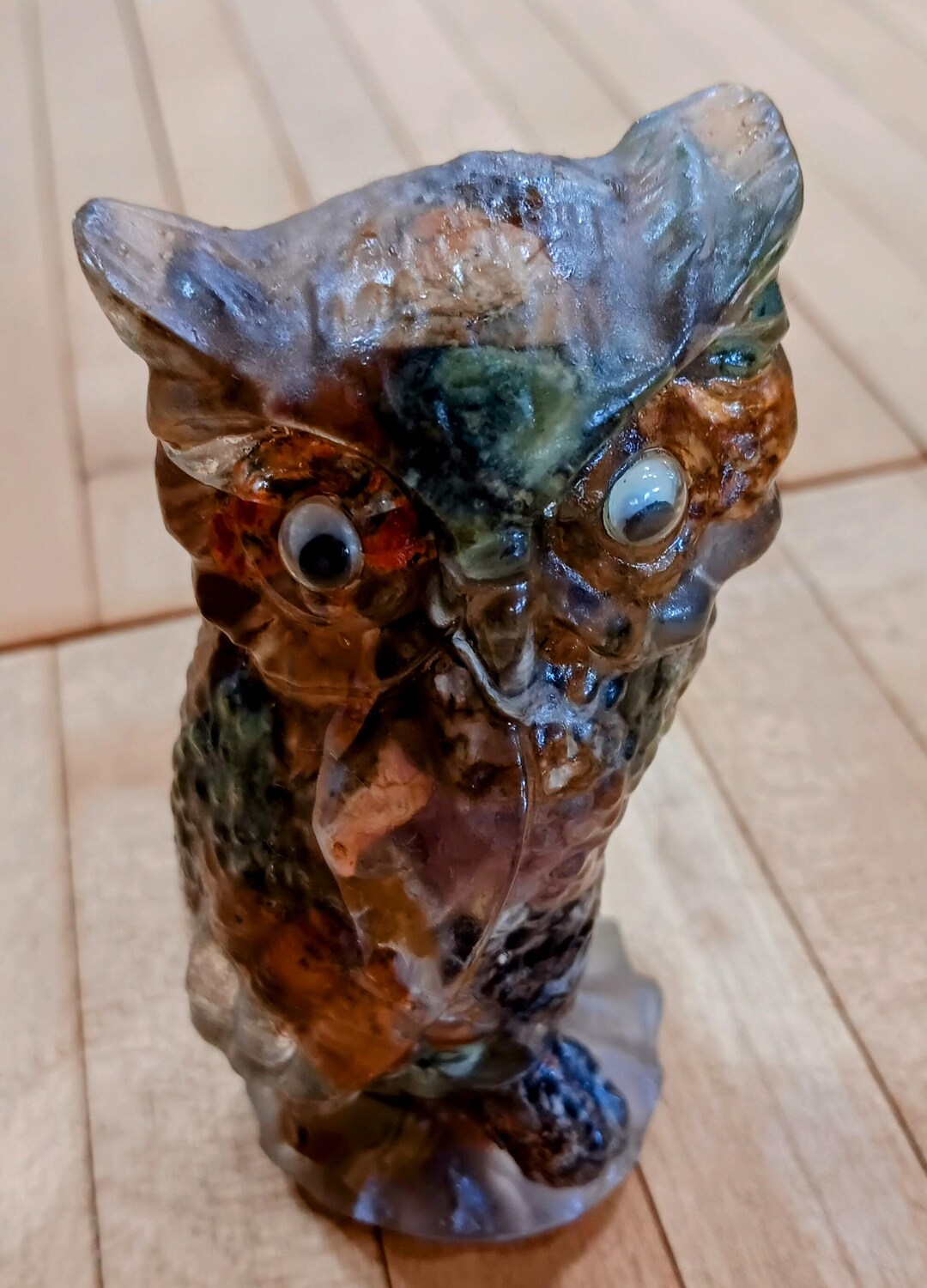 1950s MCM Vomit Rock Owl Figurine – 4" Mid-century Resin Art Piece - Etsy