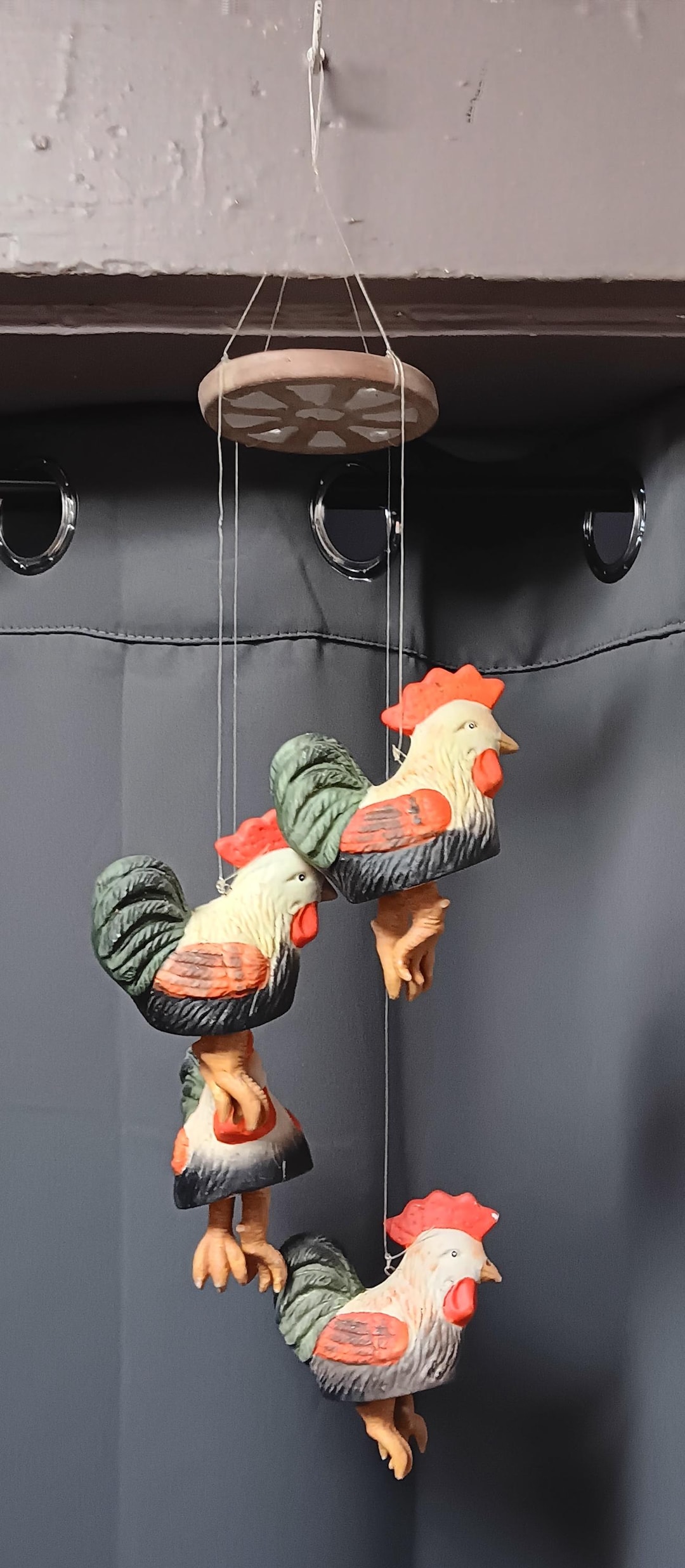 Vintage Chicken/rooster Ceramic Wind Chimes - Etsy