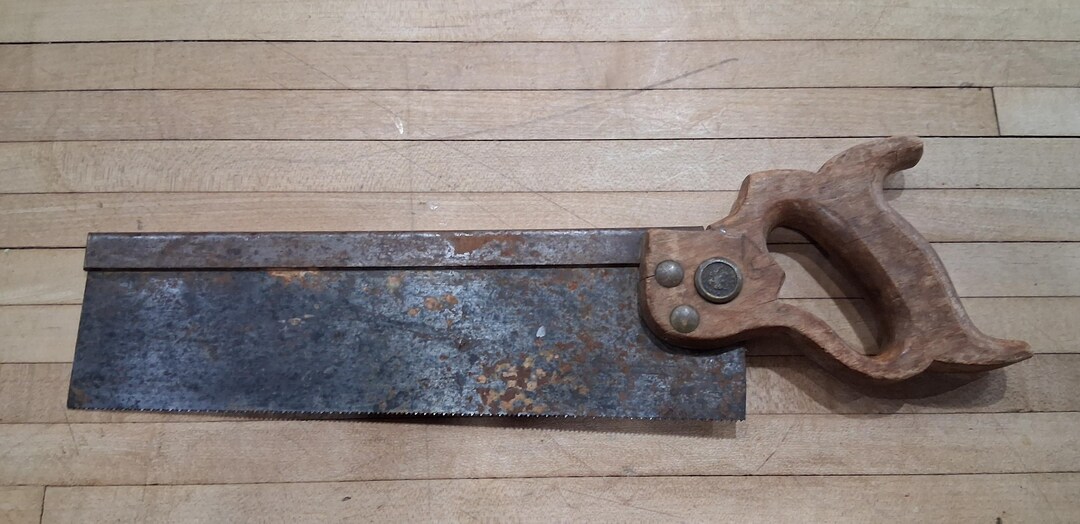 Vintage Warranted Superior Brass-back Tenon Saw - Etsy