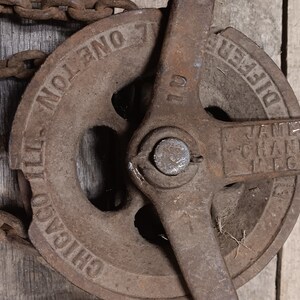 Vintage James H Channon MFG Cast Iron Double Differential and Single ...