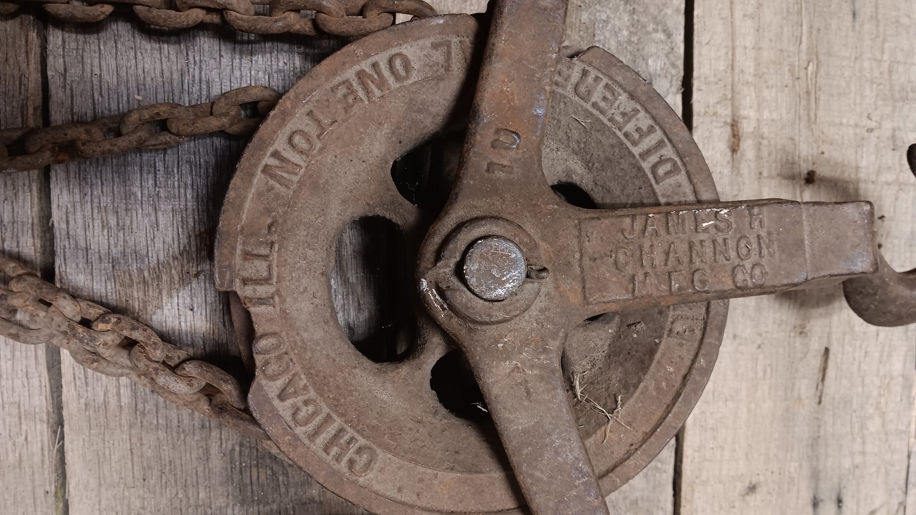 Vintage James H Channon MFG Cast Iron Double Differential and Single ...