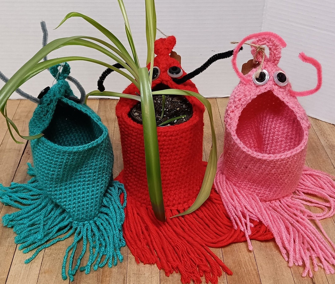 Handcrafted Crocheted Mini Yip Yip Plant Holders - Etsy