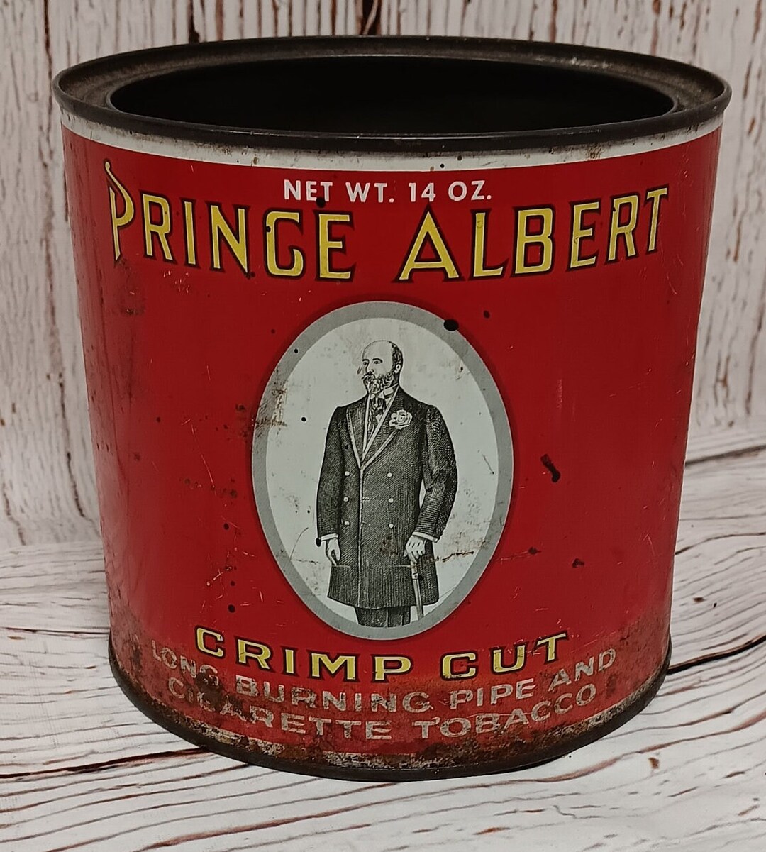 Vintage 14 Oz Prince Albert Crimp Cut Tobacco Can - Etsy