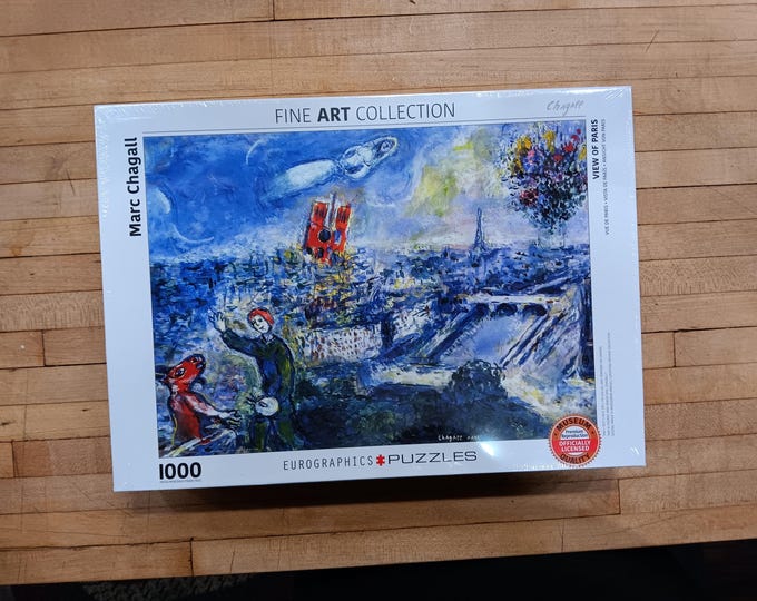 1000-piece Puzzle – Chagall View of Paris Fine Art Jigsaw - Etsy