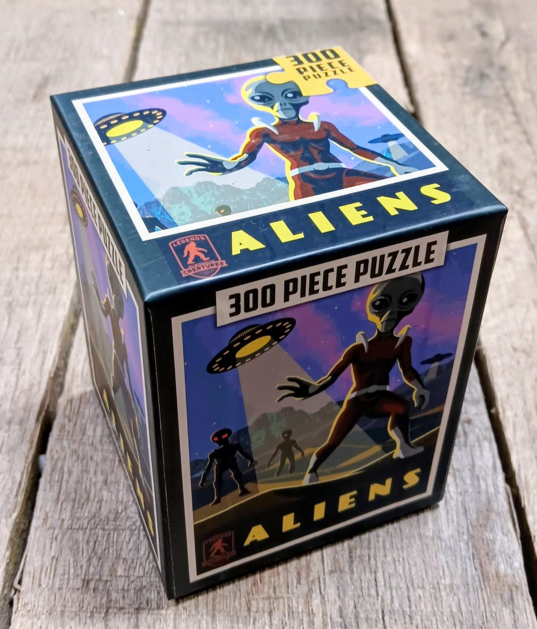 Aliens Retro Sci-fi 300-piece Jigsaw Puzzle UFO Poster Art - Etsy