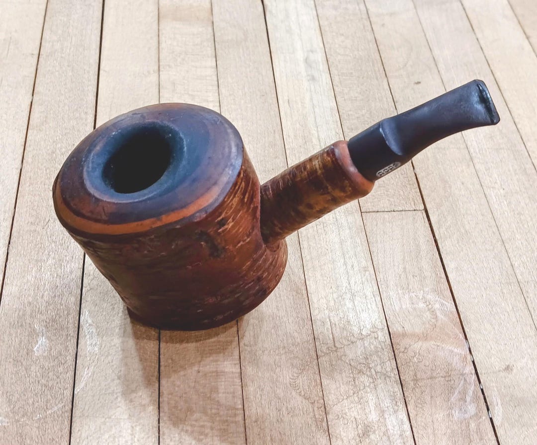 ROPP Big Jean Tobacco Pipe Made in France, Rustic Briar - Etsy