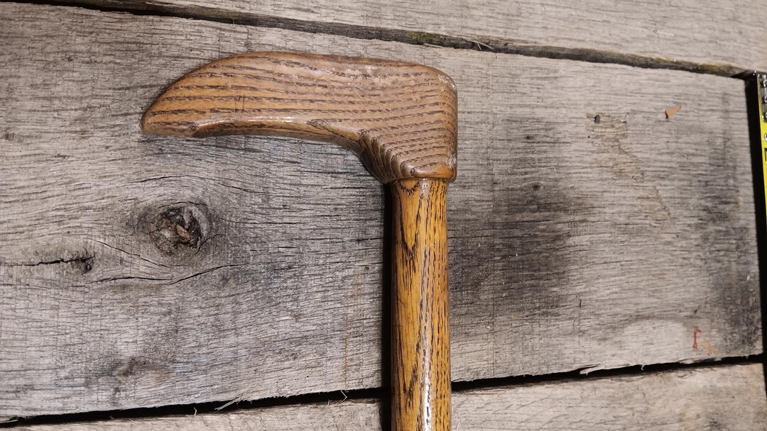 Vintage 34 Inch Wooden Raven's Beak Walking Stick Cane - Etsy