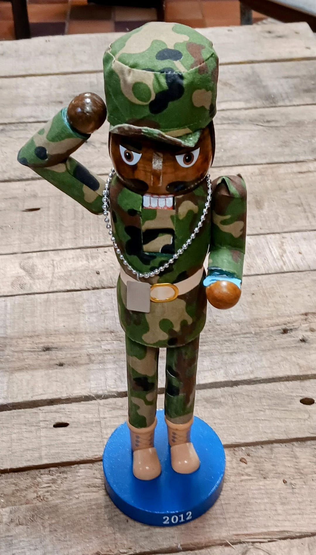 Camouflage Soldier Nutcracker Figurine 2012 – Military Theme 14” - Etsy