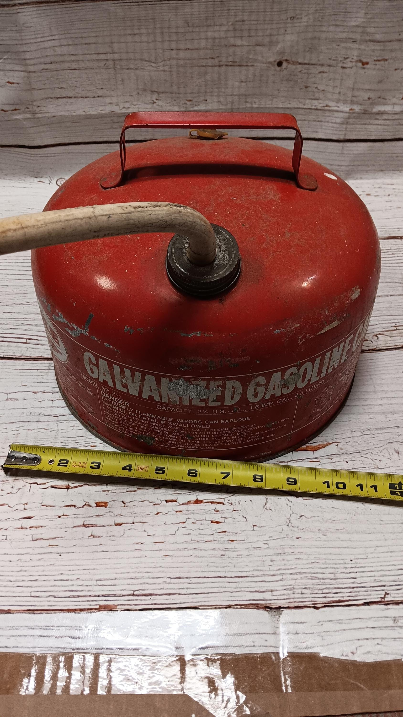 Vintage 2 Gallon Red Eagle Galvanized Gasoline Can - Etsy