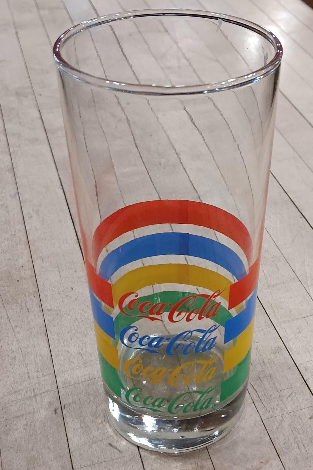 Vintage Rainbow Coca-cola Highball Tumbler Glass - Etsy