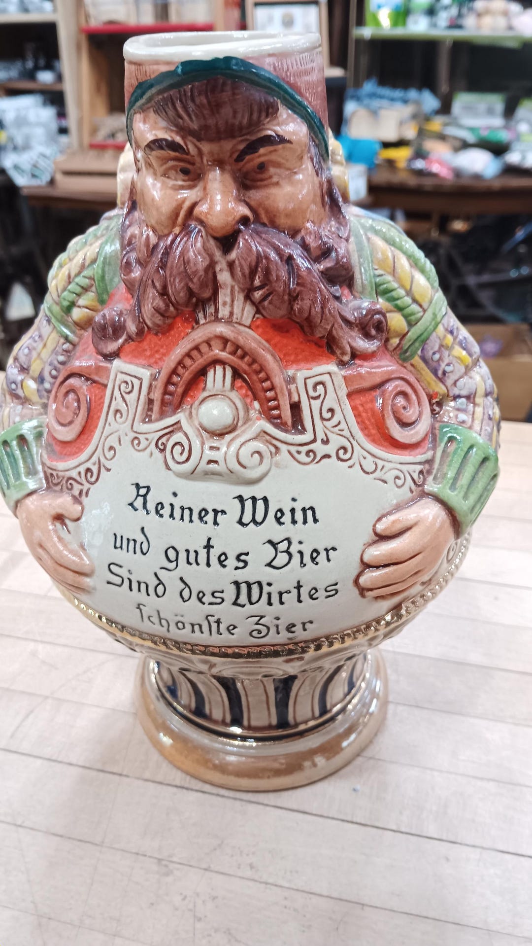 Vintage West German Gerz Ceramic Beer Wine Pitcher - Etsy