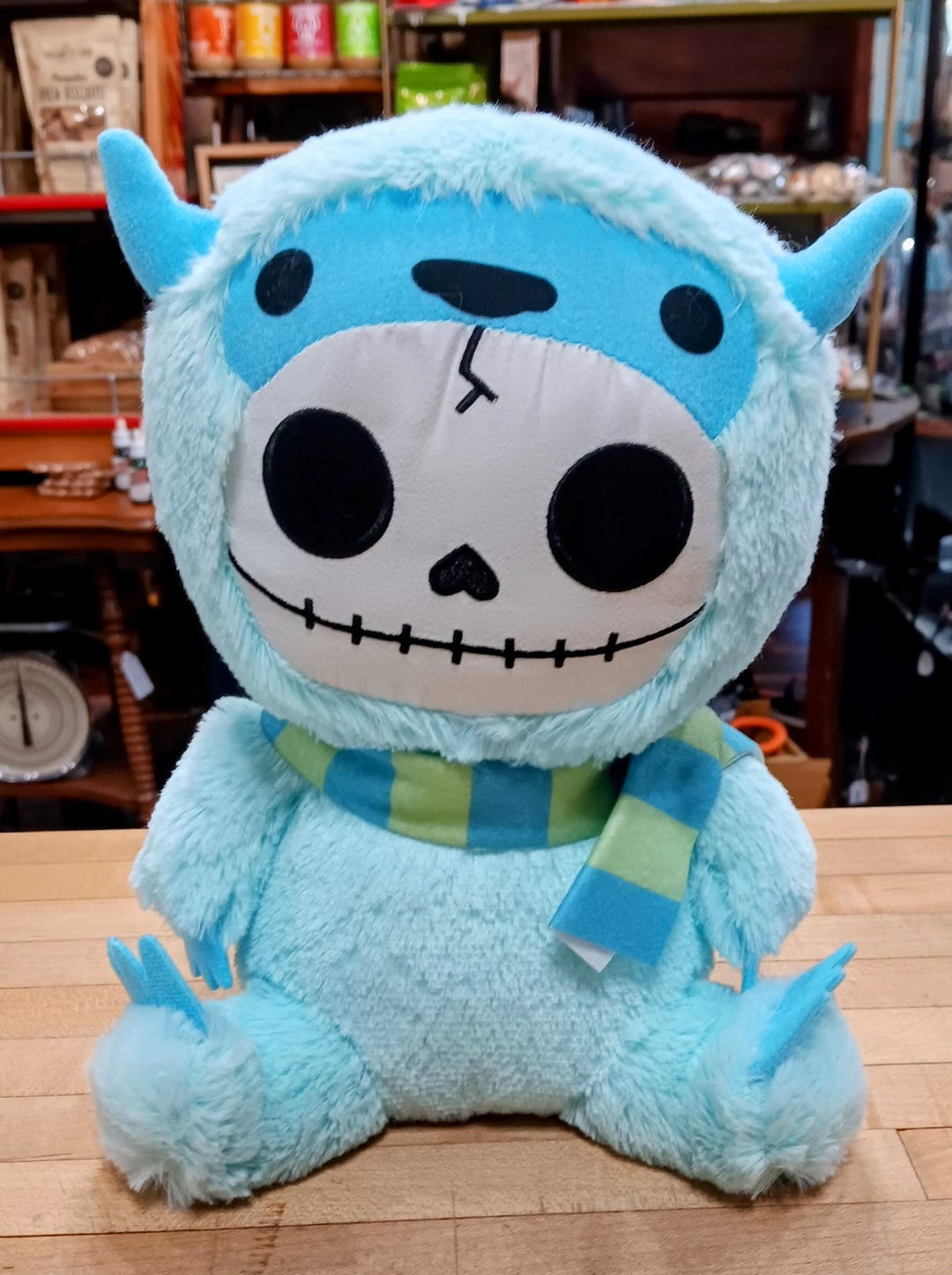 Collectible Furry Bones Abdominal Snowman yet Skull Stuffed Plush Doll ...