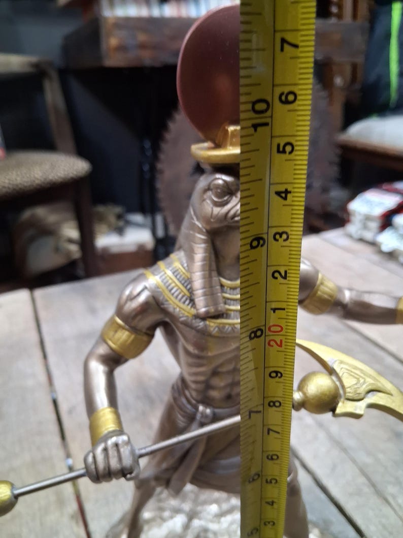 Egyptian Ra Falcon-headed Sun God Statue – 11 in Tall - Etsy