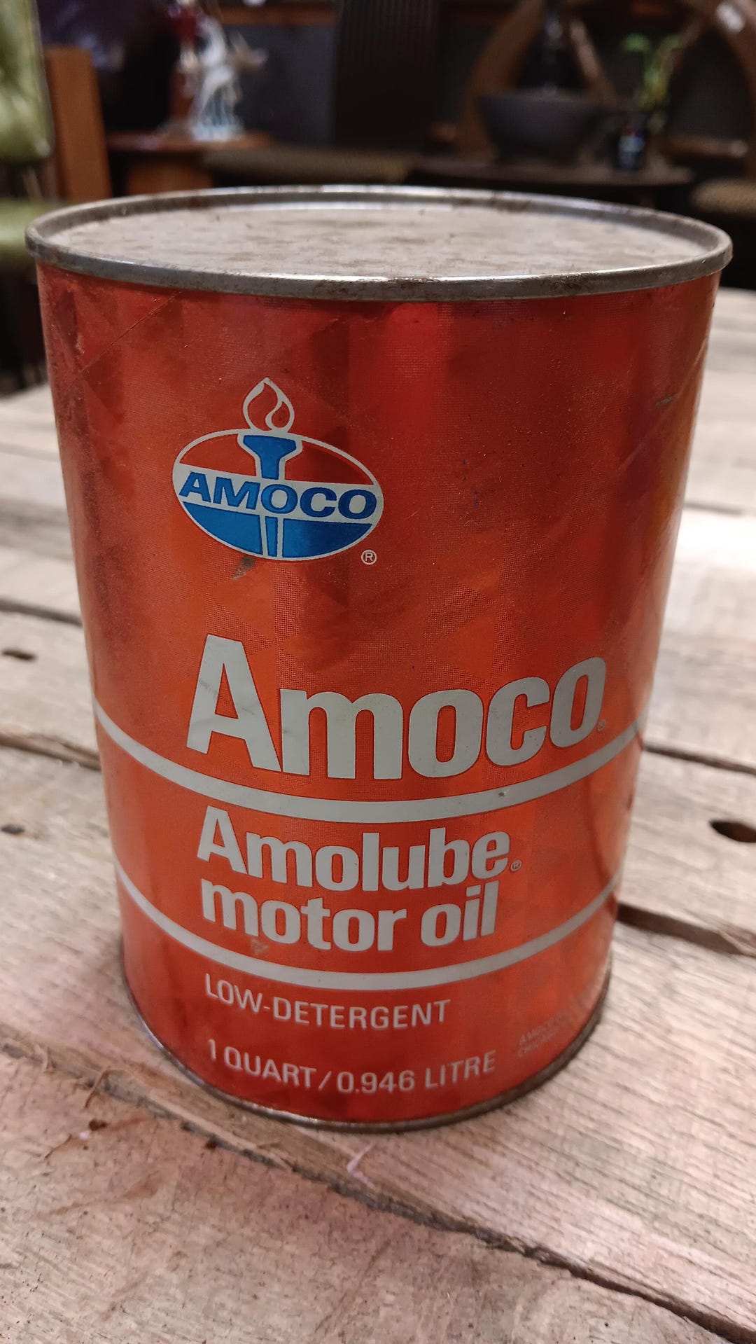 009 Vintage Amoco Amolube One Quart Oil Can - Etsy