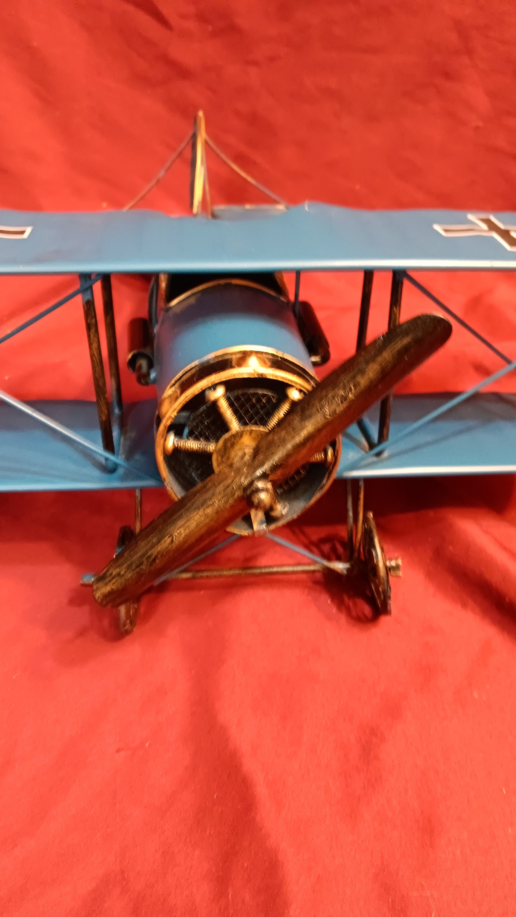 Vintage Style Blue Metal Dual Wing Airplane - Etsy