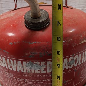 Vintage 2 Gallon Red Eagle Galvanized Gasoline Can - Etsy