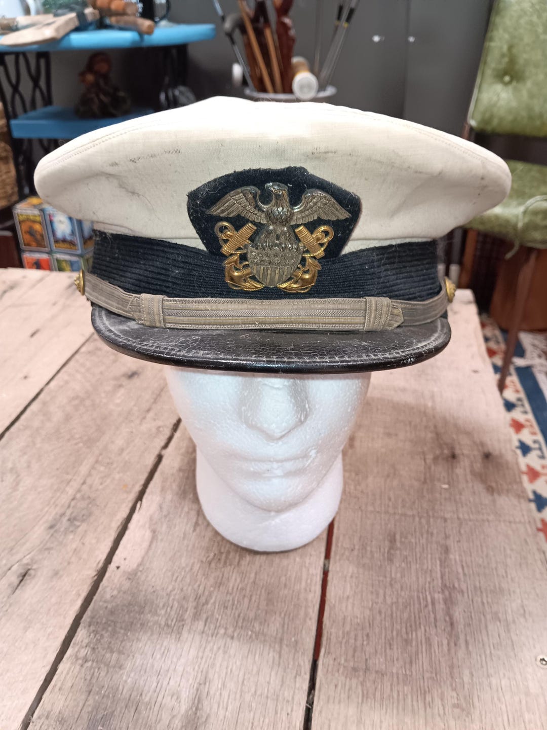 U.S. Navy Officer Combination Cap — Naval Uniform Service (named) - Etsy