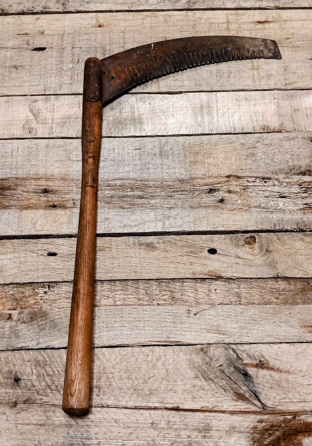 Vintage 20 Inch Hand Held Tobacco Cutter Scythe - Etsy