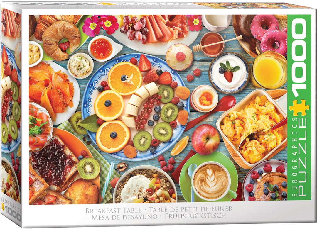 1000 Piece Jigsaw Puzzle Breakfast Table new, Factory Sealed, in Box - Etsy