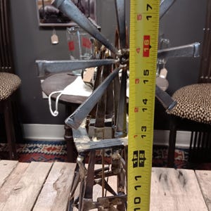 Vintage 18 Inch Metal Replica Windmill Decor - Etsy